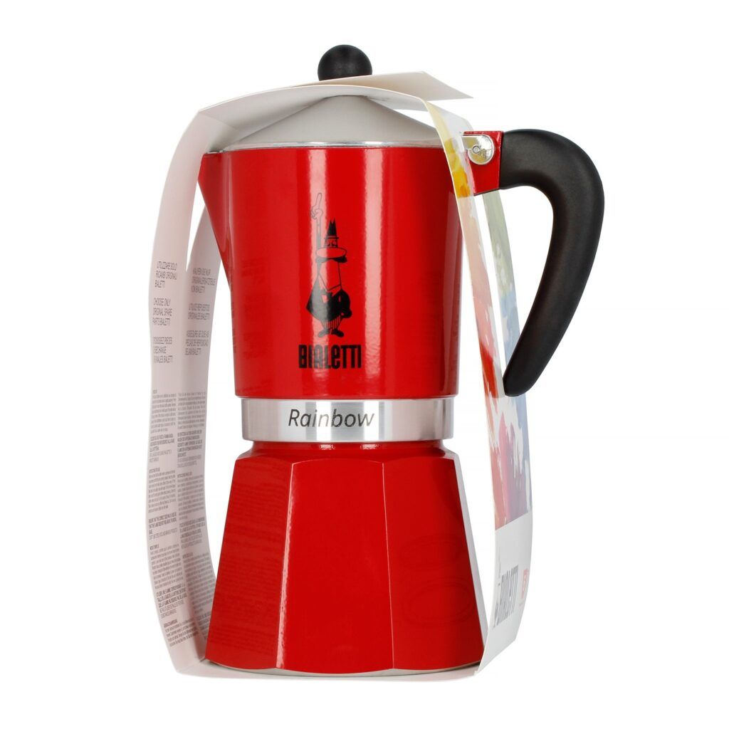 Cafetera Rainbow roja de Bialetti de 6 tazas | Cafés Sierra Segura